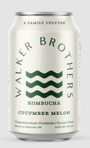 Walker Brothers Non-Alcoholic Kombucha - Cucumber Melon | BottleMixx